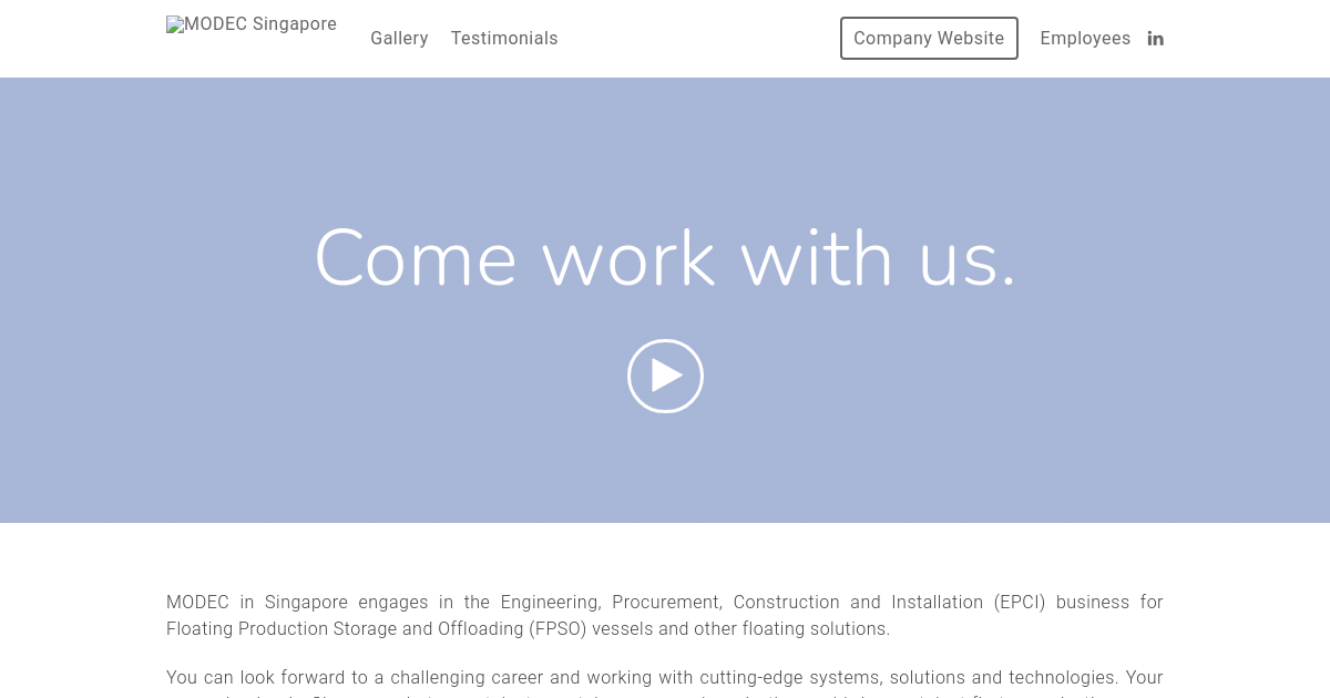 Lead Engineer, Mechanical (Rotating Equipment) at MODEC Singapore